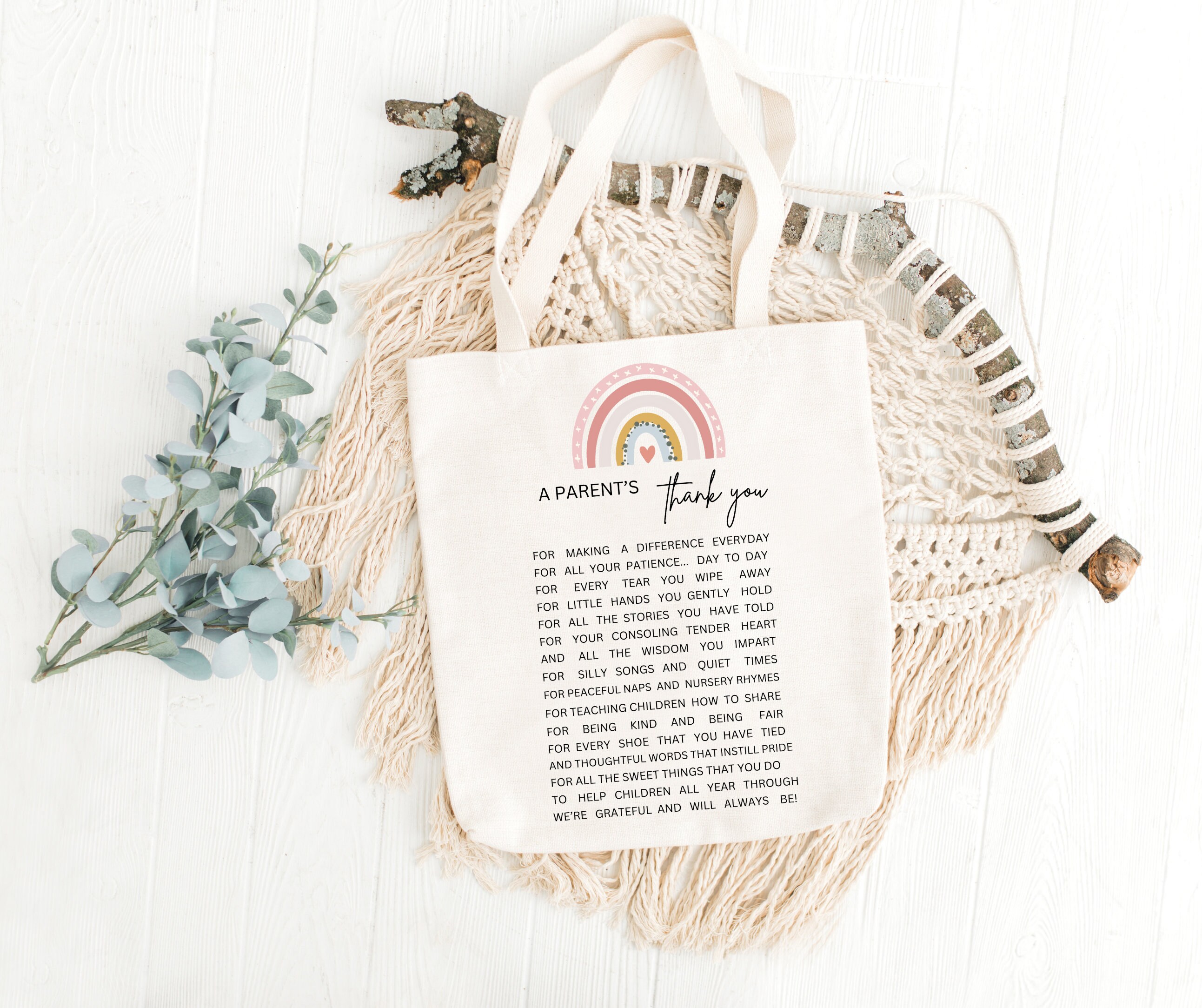 A Parents Thank You Card, Teacher Printable, Daycare, Kindy ...
