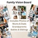 Family Vision Board Kit, Family Prayer Board Kit, Grandparents Kids Mum ...