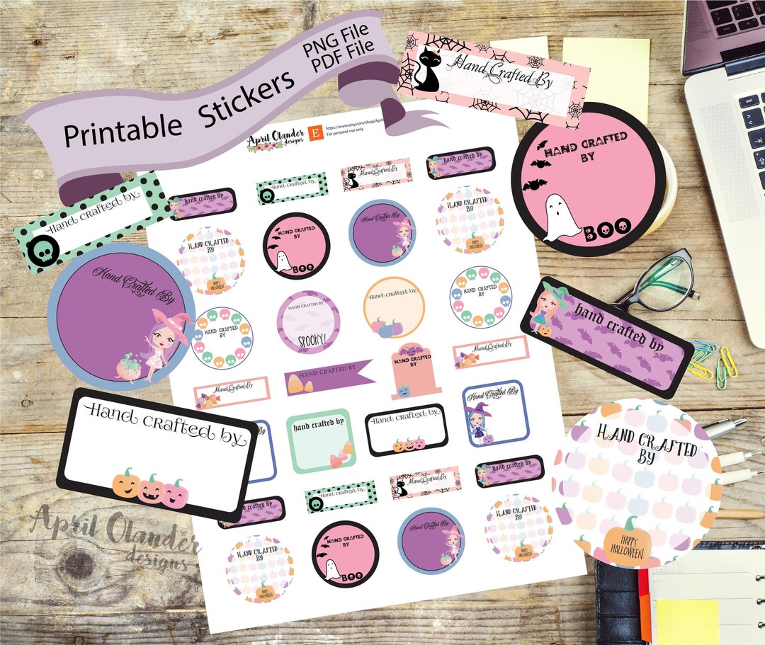 Hand Crafted by Printable Sticker Labels - Etsy