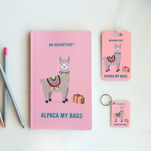 Personalized Metal Alpaca Luggage Tag - Etsy
