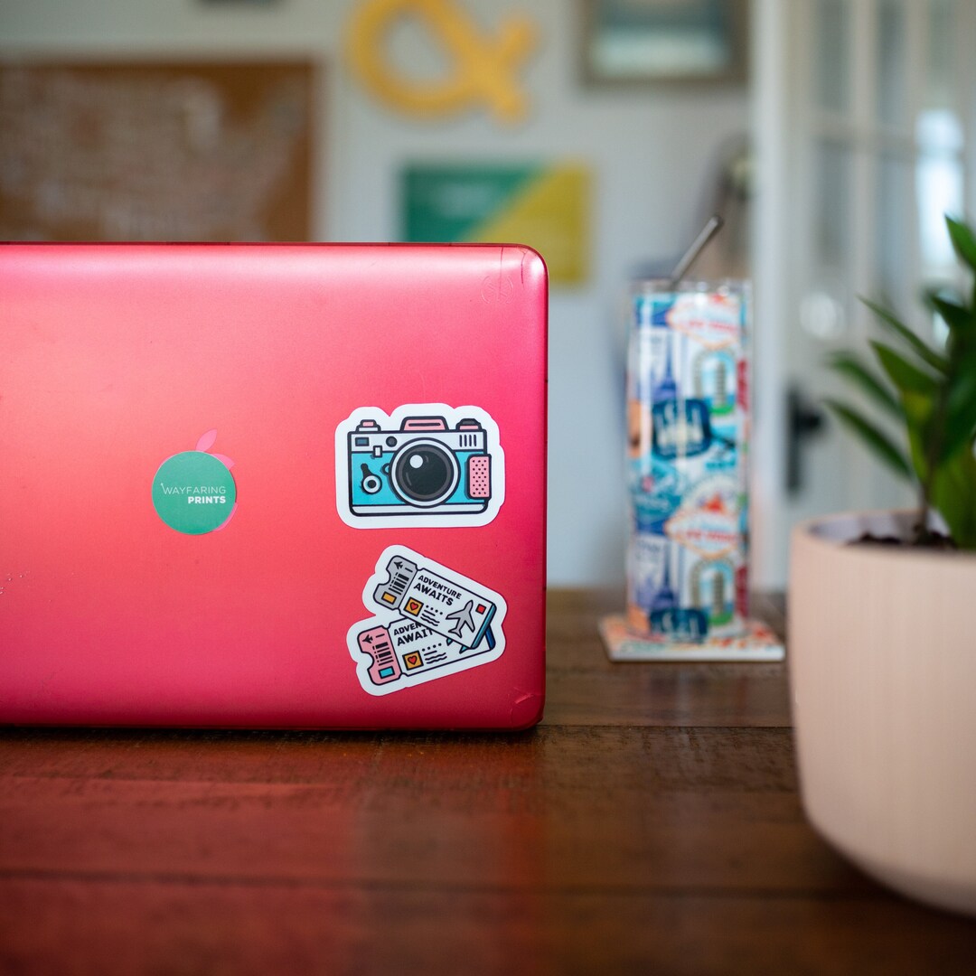 Laptop Sticker, Cute Stickers, Travel Sticker, Vinyl Sticker ...
