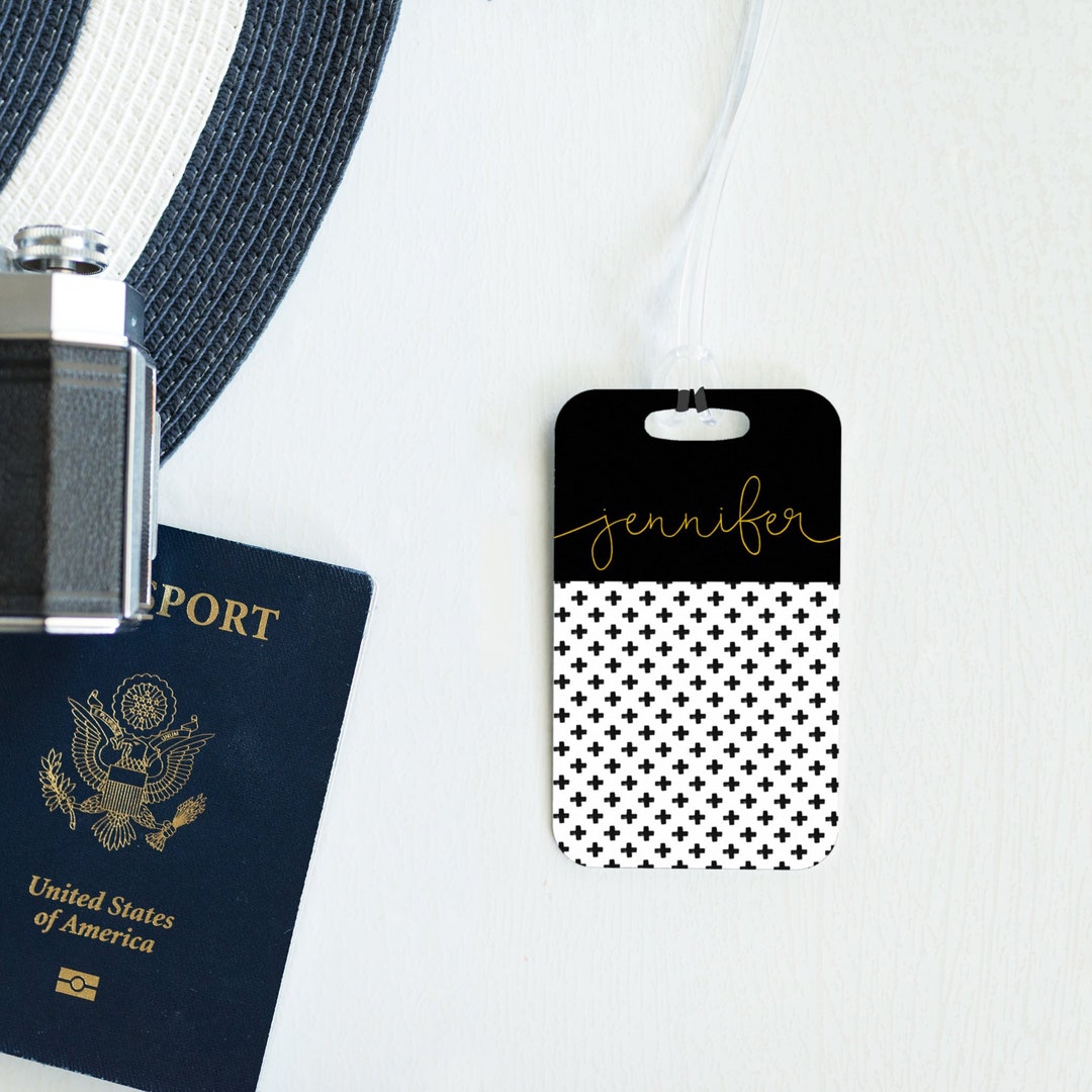 Graphic Personalized Luggage Tag, Metal Luggage Tag, Travel Gift ...