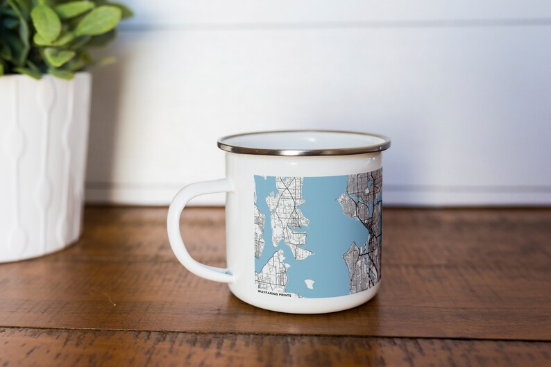 Seattle, Washington Enamel Mug and Coffee Cup - Etsy