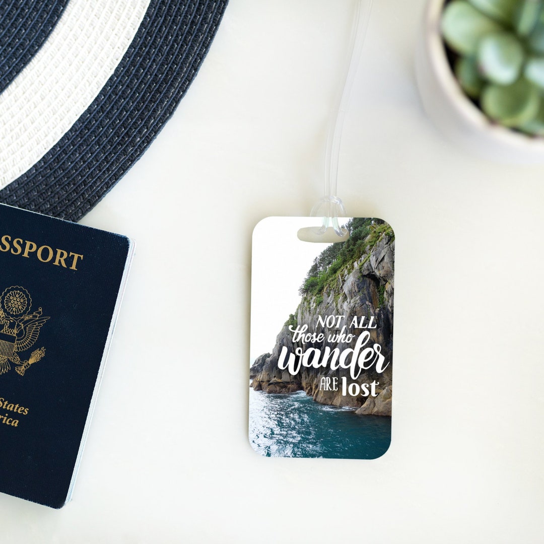 Not All Who Wander Are Lost, Personalized Luggage Tag, Alaska, Long ...