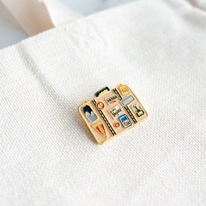 Suitcase Enamel Pin and Travel Gift for Her - Etsy