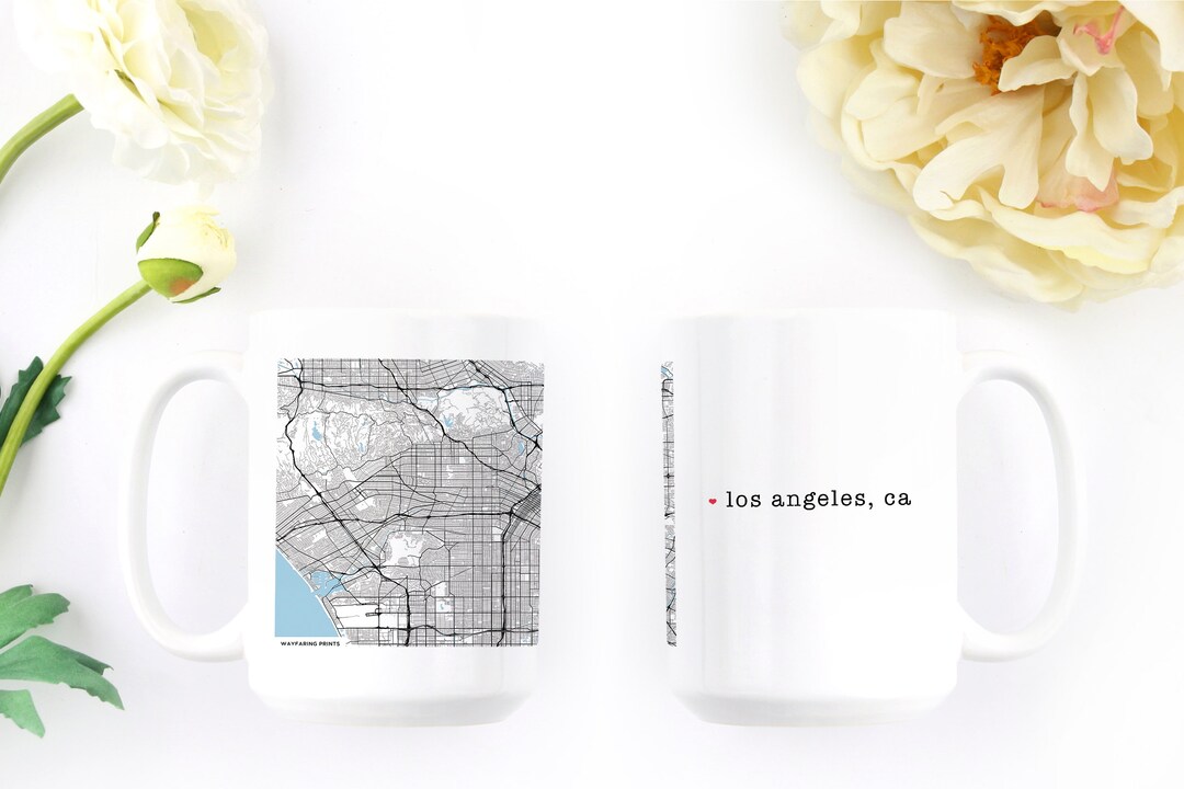 Los Angeles, California Coffee Mug, Best Friend Gift, Big Mug Travel ...