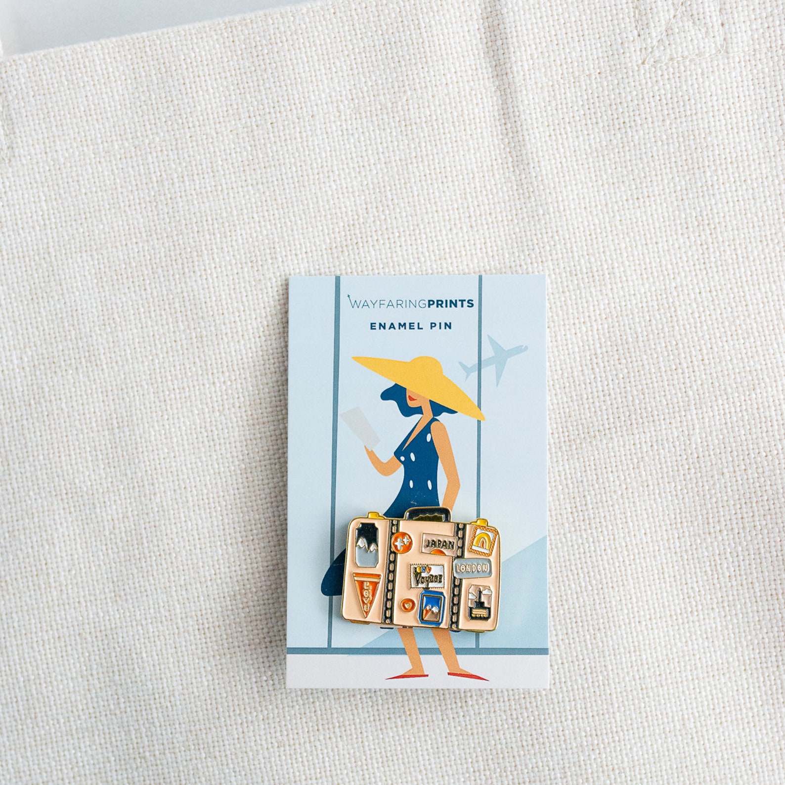 Suitcase Enamel Pin and Travel Gift for Her - Etsy