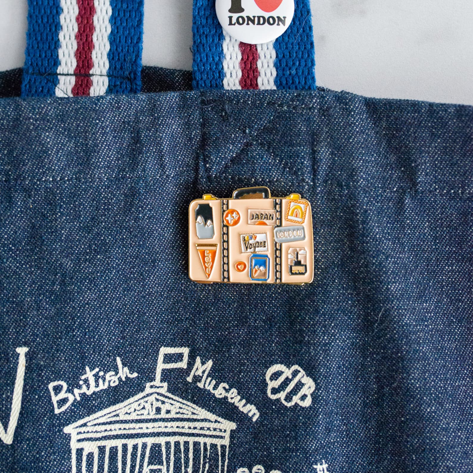 Suitcase Enamel Pin and Travel Gift for Her - Etsy