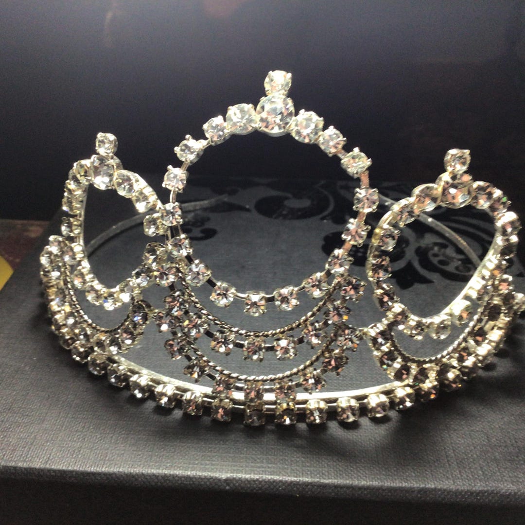 Large Tiara With Stunning Stones - Etsy