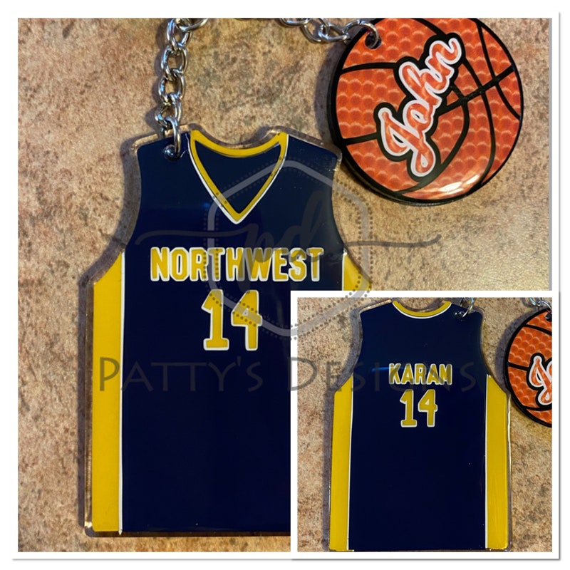 Basketball Keychain - Etsy