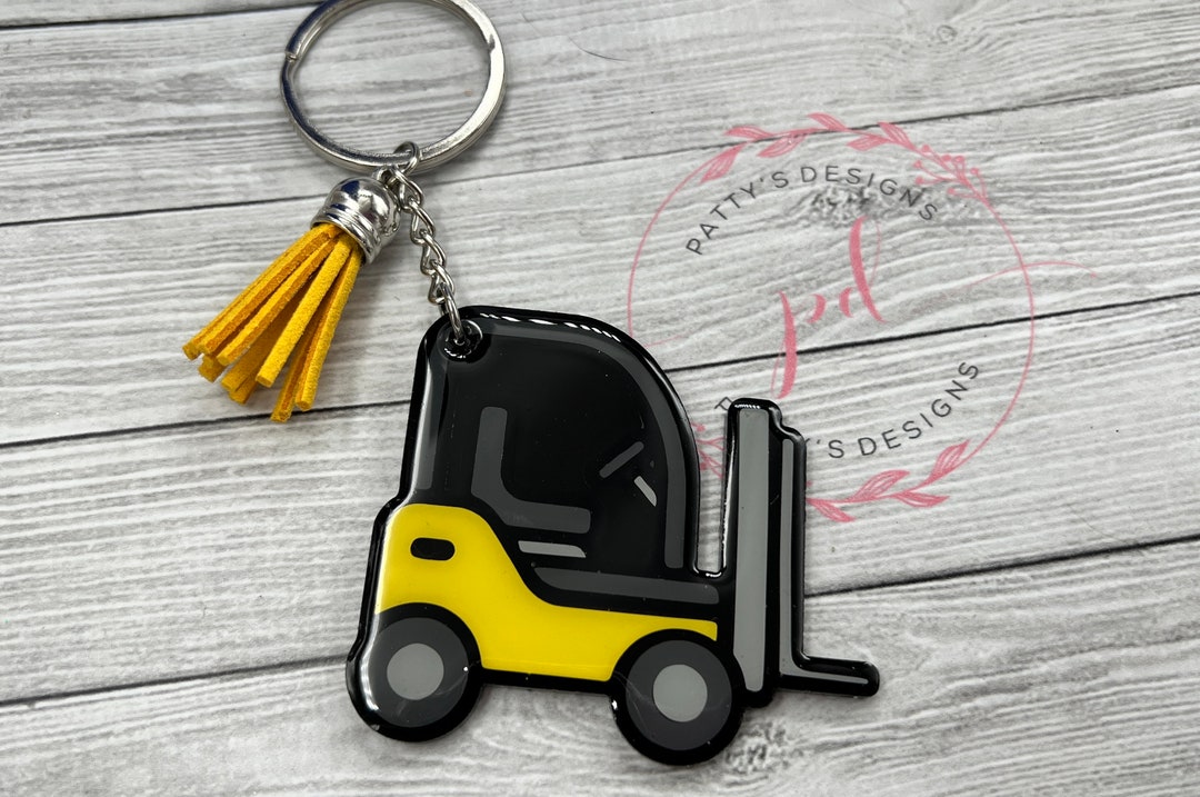 Forklift Keychain - Etsy