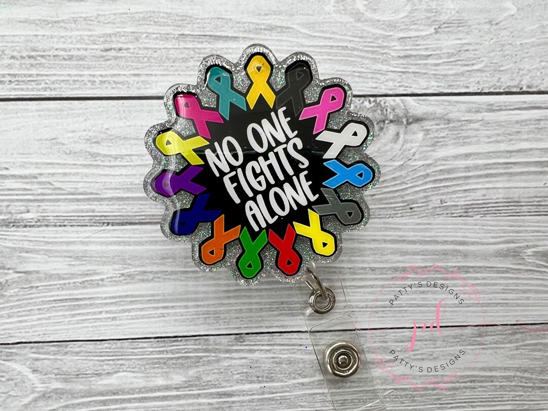 Awareness Ribbon Badge Reel Badge Holder ID Holder Cancer - Etsy