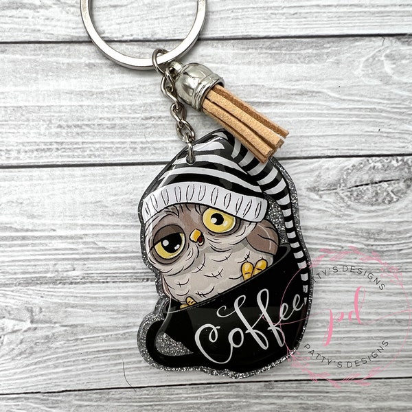 Owl Keychain - Etsy