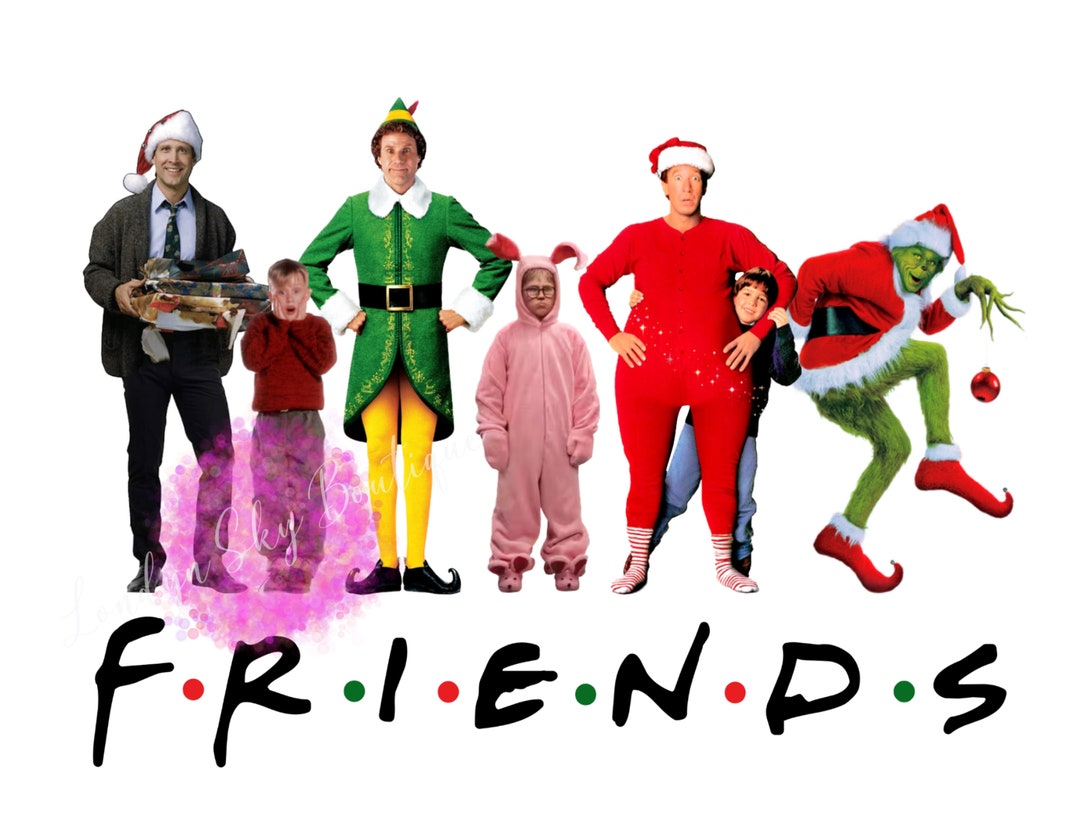 Friends Christmas Instant Digital Download PNG - Etsy