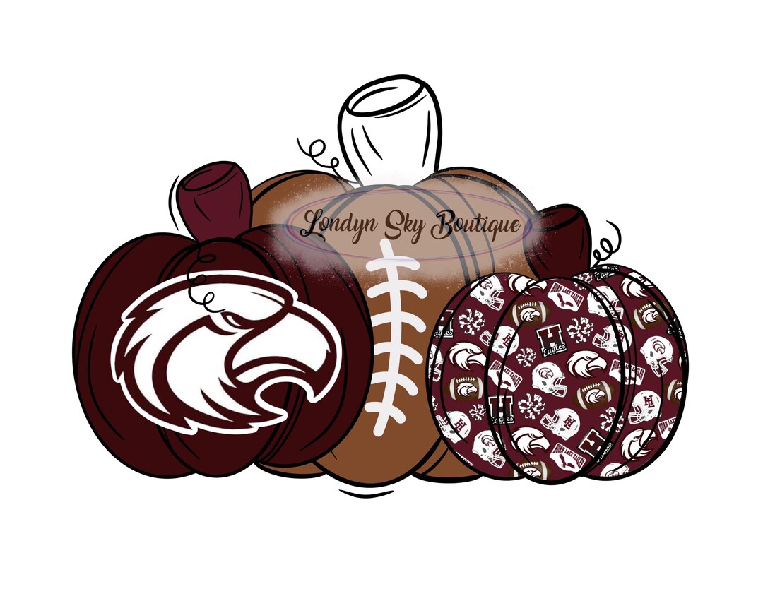 Desoto County Horn Lake Football Pumpkins Digtal PNG Instant Download ...