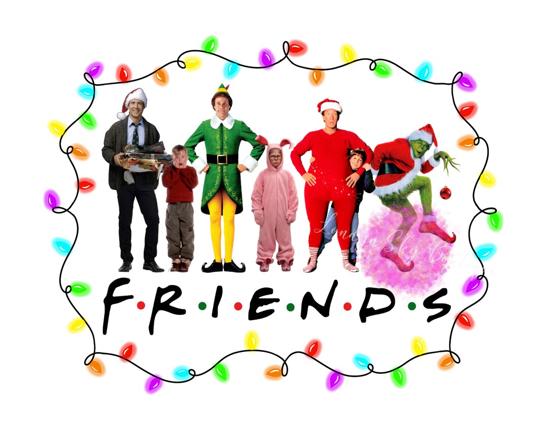 Friends Christmas Lights Instant Digital Download PNG - Etsy
