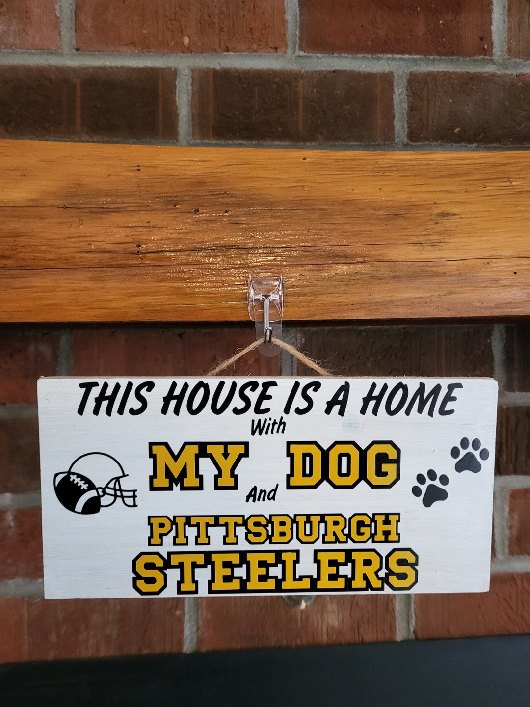 Pittsburgh Steelers and My Dog Sign - Etsy