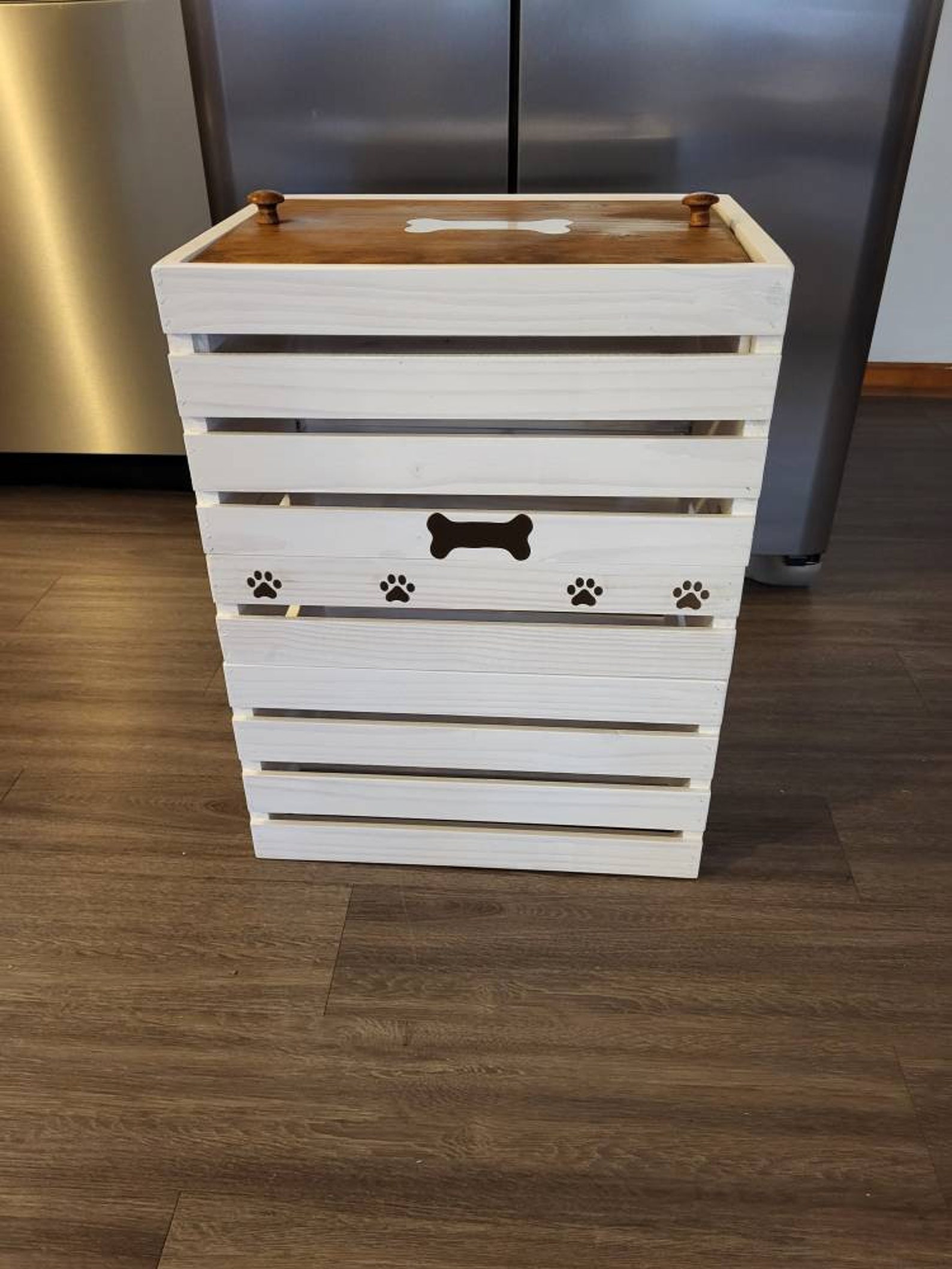 Dog Food Storage Farmhouse Style - Etsy