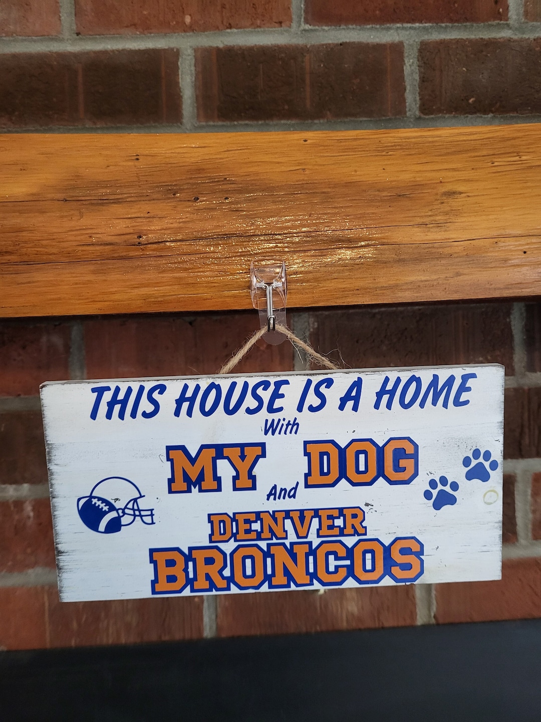 Denver Broncos and My Dog Sign - Etsy