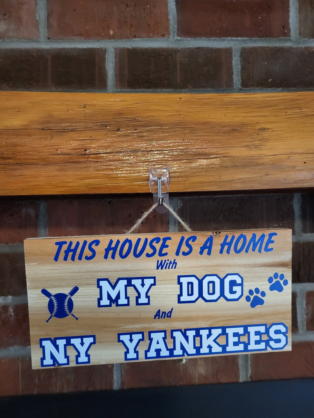NY Yankees and My Dog Sign - Etsy