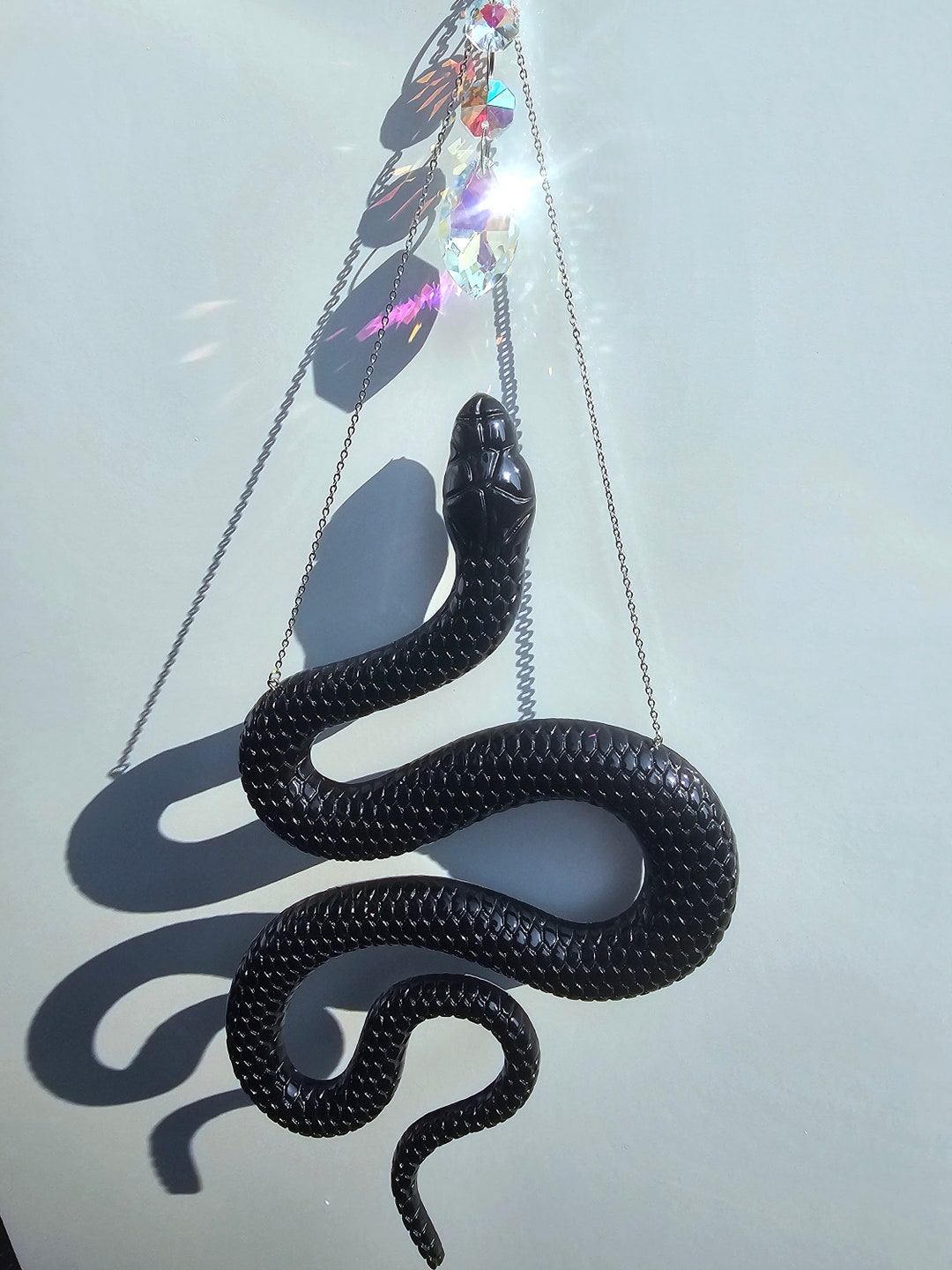 Snake Wall Art. Serpent Wall Sun Catcher. Witchy Art, Ritual Decor ...