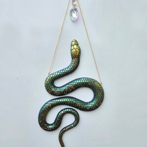 Snake Wall Art. Serpent Wall Sun Catcher. Witchy Art Ritual - Etsy