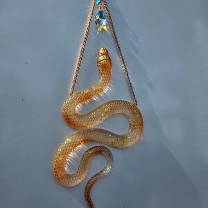 Snake Wall Art. Serpent Wall Sun Catcher. Witchy Art Ritual - Etsy