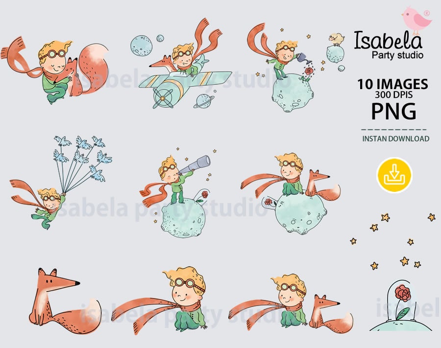 Little Prince Clipart the Little Prince Image PNG Little - Etsy
