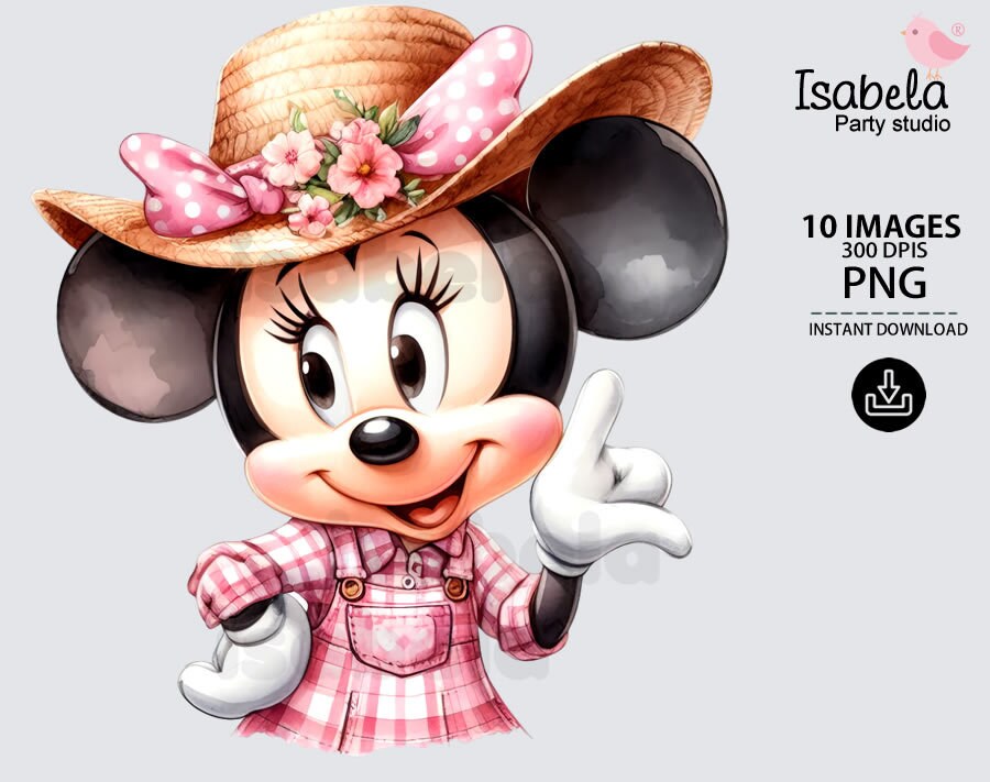 Minnie Mouse Clipart, Minnie Png, Minnie Mouse Png, Minnie Farm, Farm ...