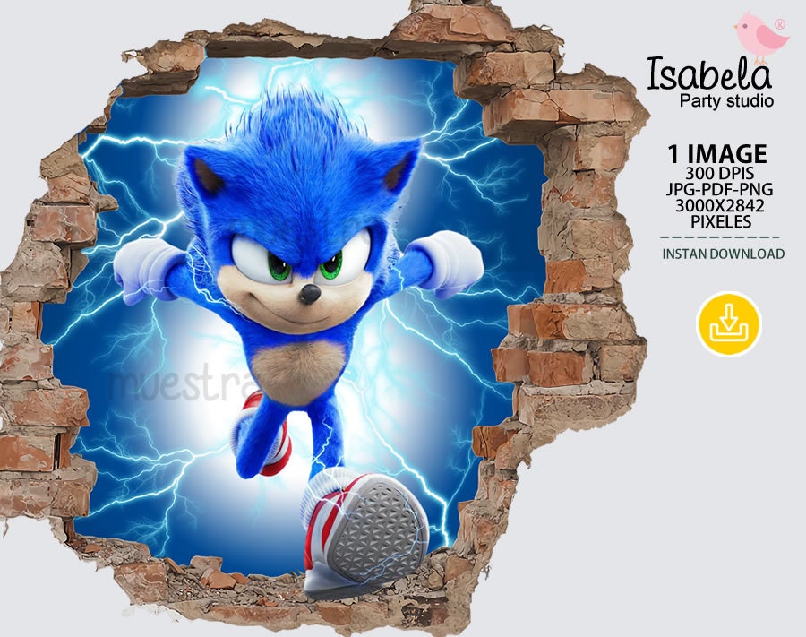 Sonic png, sonic clipart, sonic sin fondo, sonic image PNG, DIGITAL ...