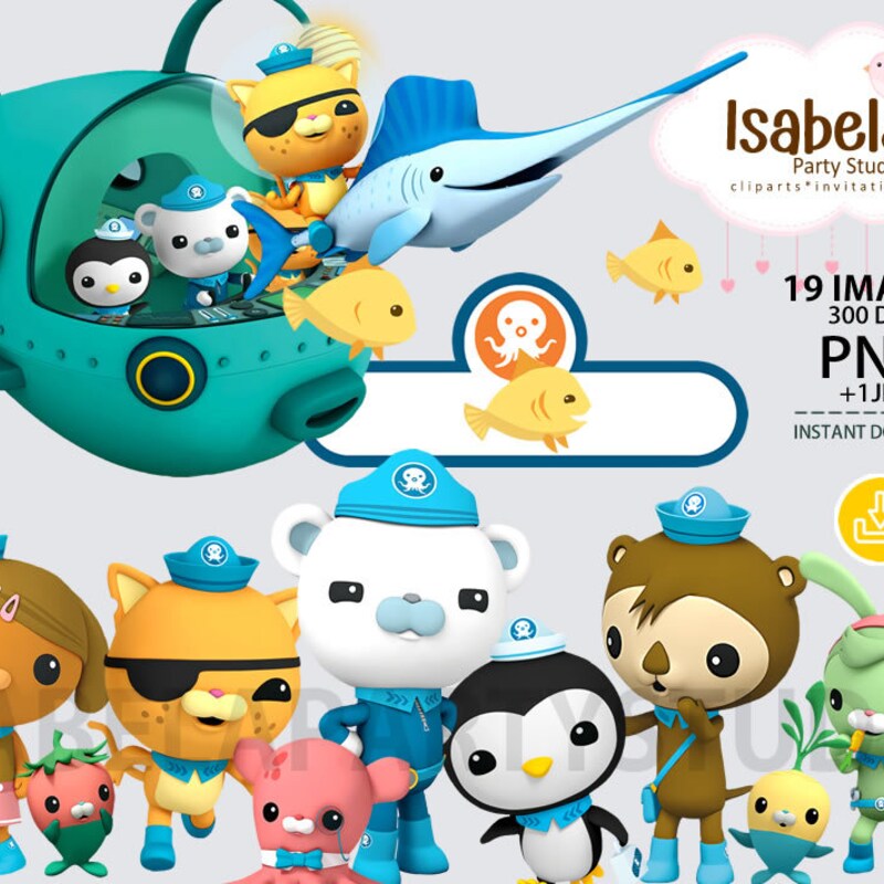 Octonauts Stickers - Etsy