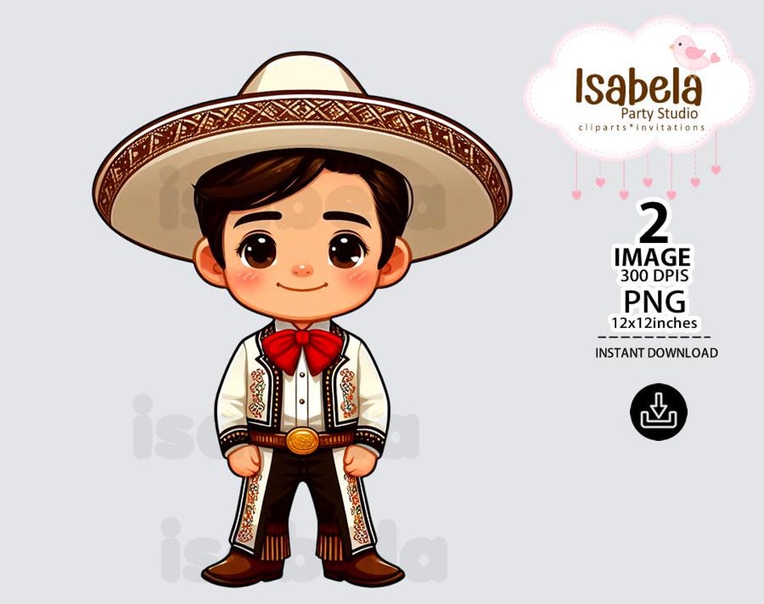 Charro niño png descarga digital charro mexicano clipart niña charra ...