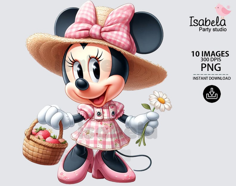 Minnie Mouse Clipart, Minnie Mouse Png, Minnie Mouse Png, Minnie Farm ...