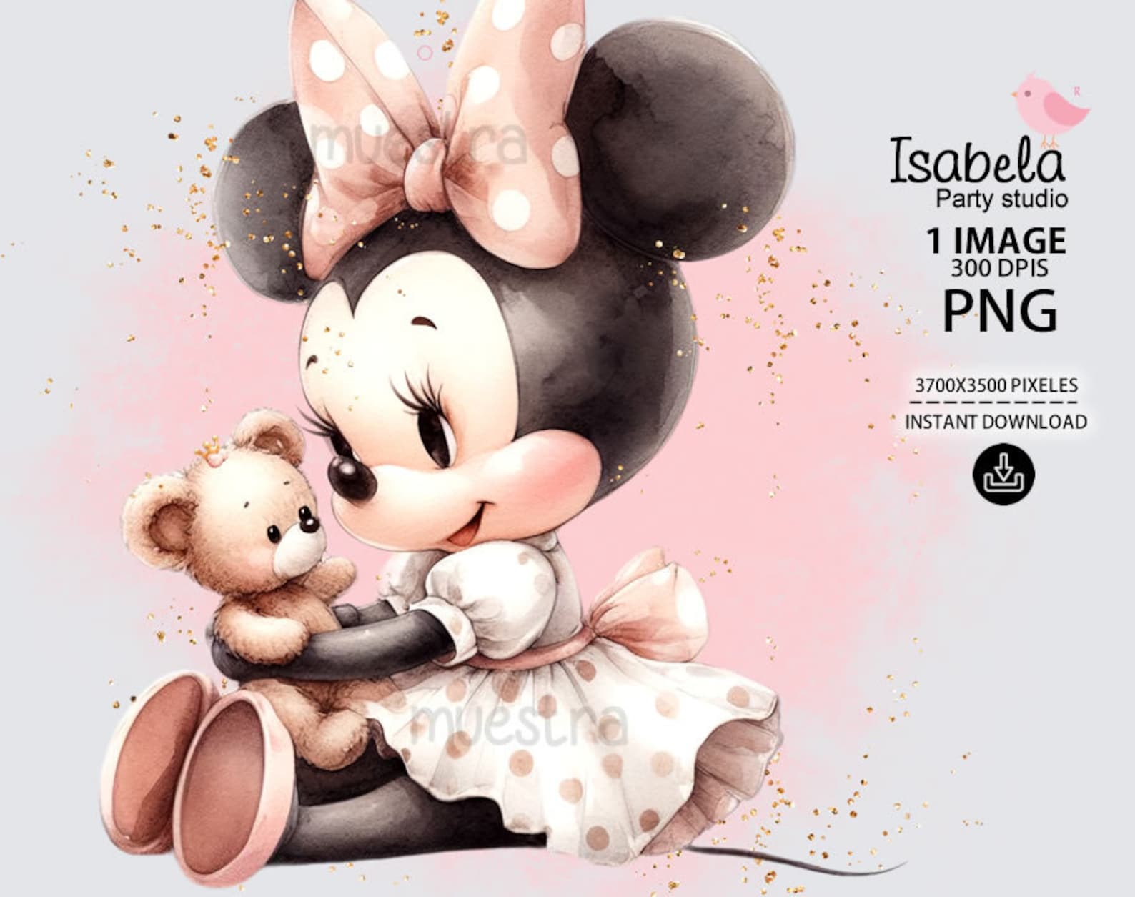 Minnie Mouse Baby Clipart, Minnie Png, Minnie Mouse Png, Minnie Baby ...