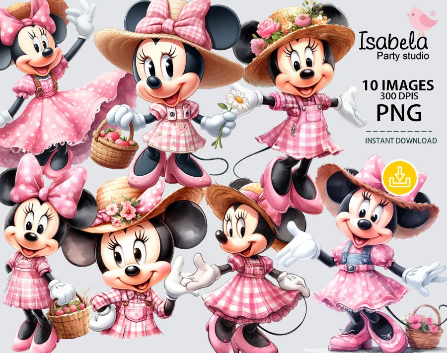 Minnie Mouse Clipart, Minnie Png, Minnie Mouse Png, Minnie Farm, Farm ...