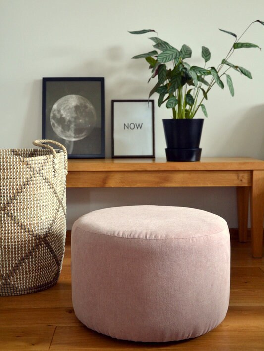 Pouf CIRCLE Pink Powder - Etsy