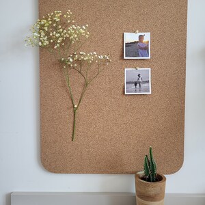 Pinnwand Kork Natur für die Wand, Korkpinnwand für Fotos und Notizen ...