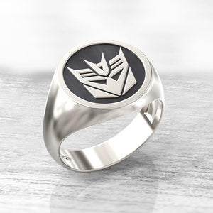 Transformers Ring - Optimus Prime, Decepticon, Megatron - Autobots 5 ...