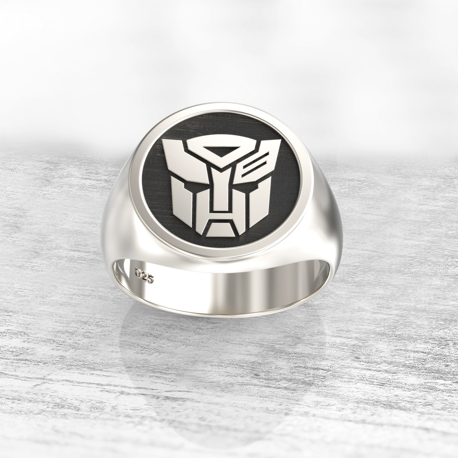 Sterling Silver Decepticon Ring, Transformers Autobot Jewelry - Etsy