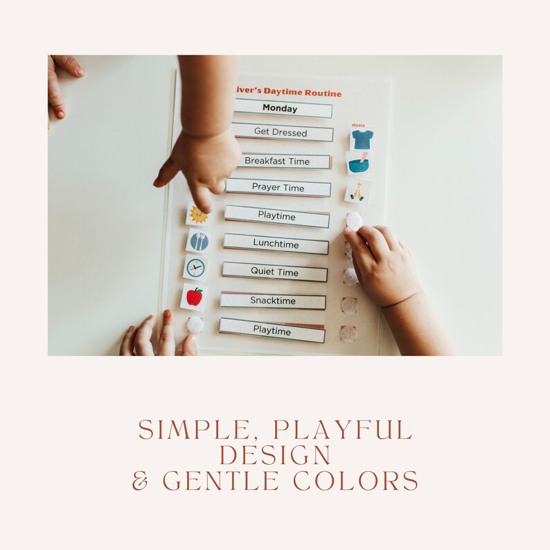 Editable Picture Schedule for Toddlers, Customizable Daily Routine ...