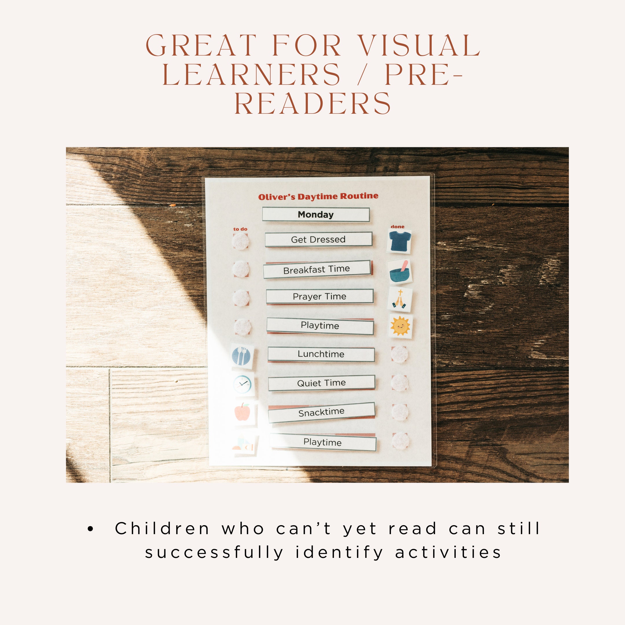 Editable Picture Schedule for Toddlers, Customizable Daily Routine ...