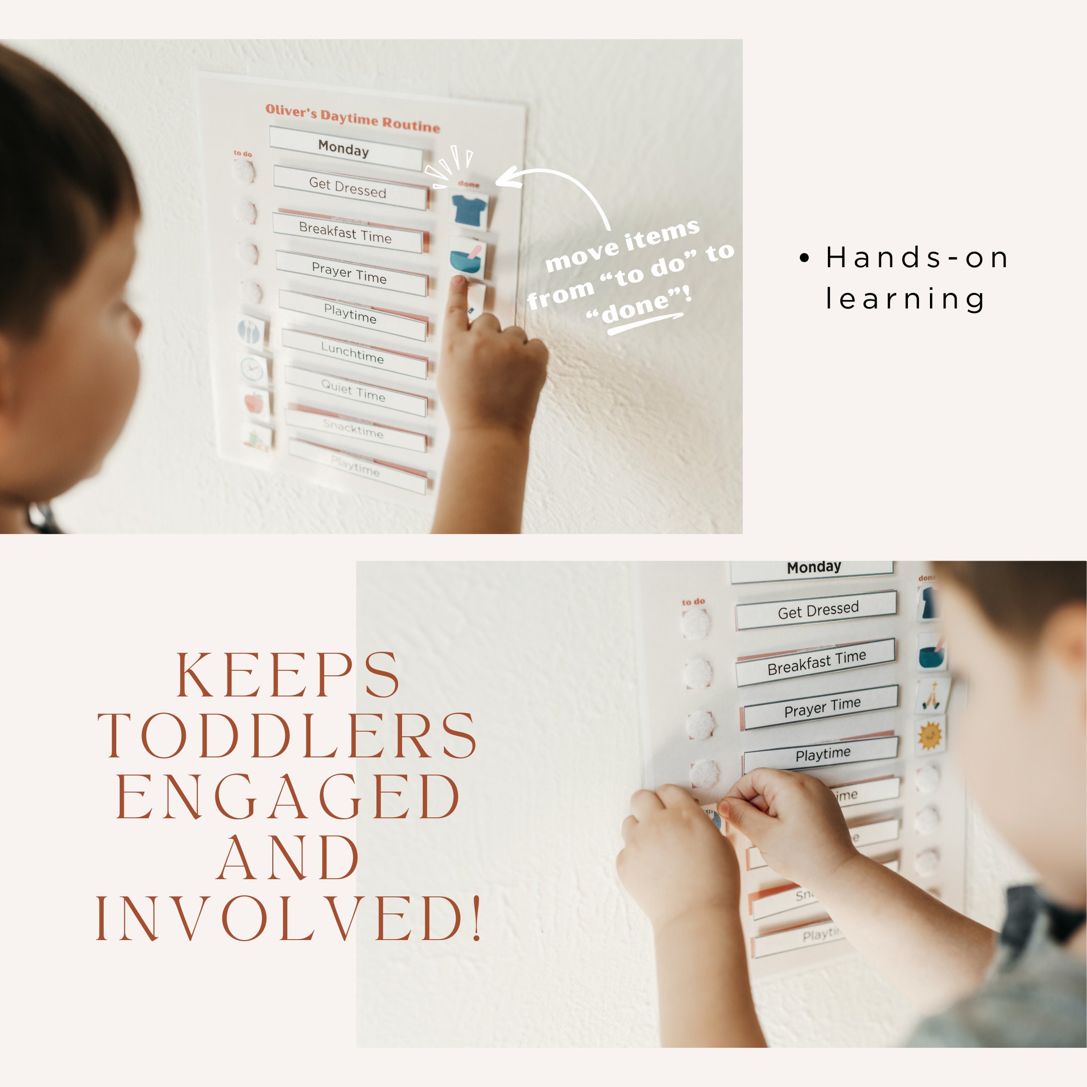 Editable Picture Schedule for Toddlers, Customizable Daily Routine ...