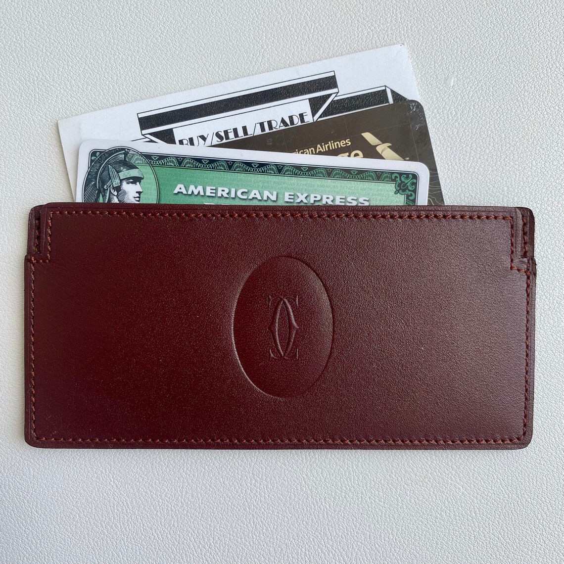CARTIER Vintage Leather Credit Card and Note Carrier | Etsy