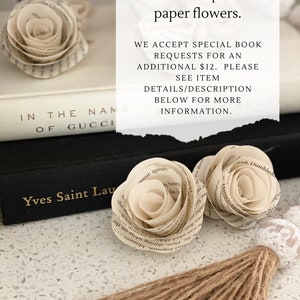 Book Page Flowers, Book Flowers, Paper Roses, Paper Flowers, Book Lover ...