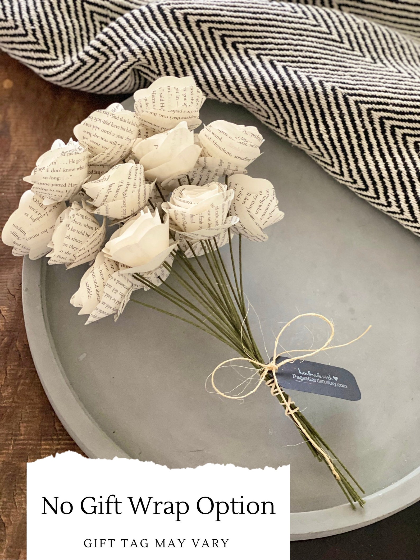 Custom Song Lyrics Paper Flowers, Wedding Vows, Paper Anniversary ...