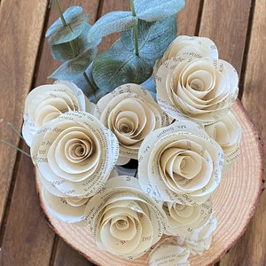 Book Page Flowers, Book Flowers, Paper Roses, Paper Flowers, Book Lover ...