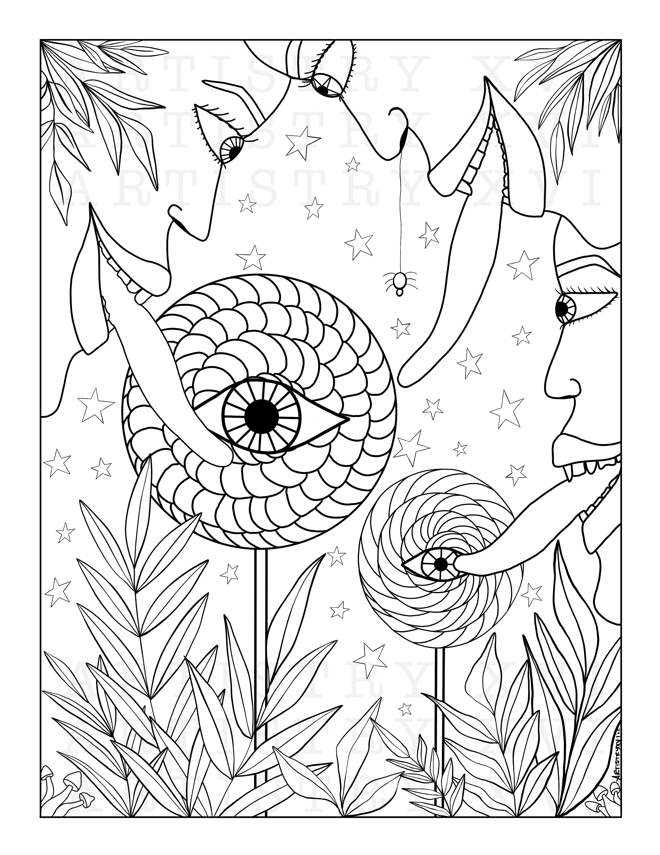 Digital Download Coloring Page | Instant Download | Digital Download ...