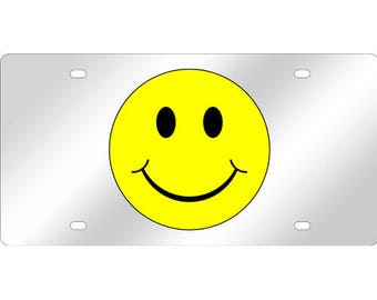Smiley License Plate | Etsy