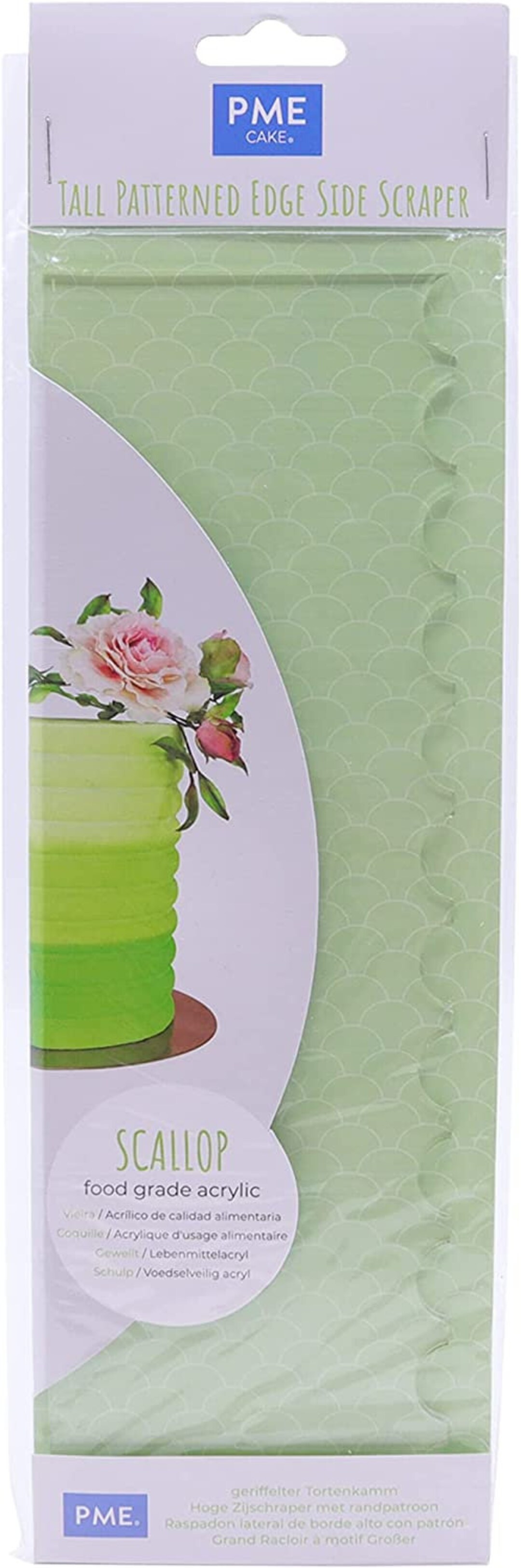 PME Scallop Tall Patterned Edge Side Scraper - Etsy