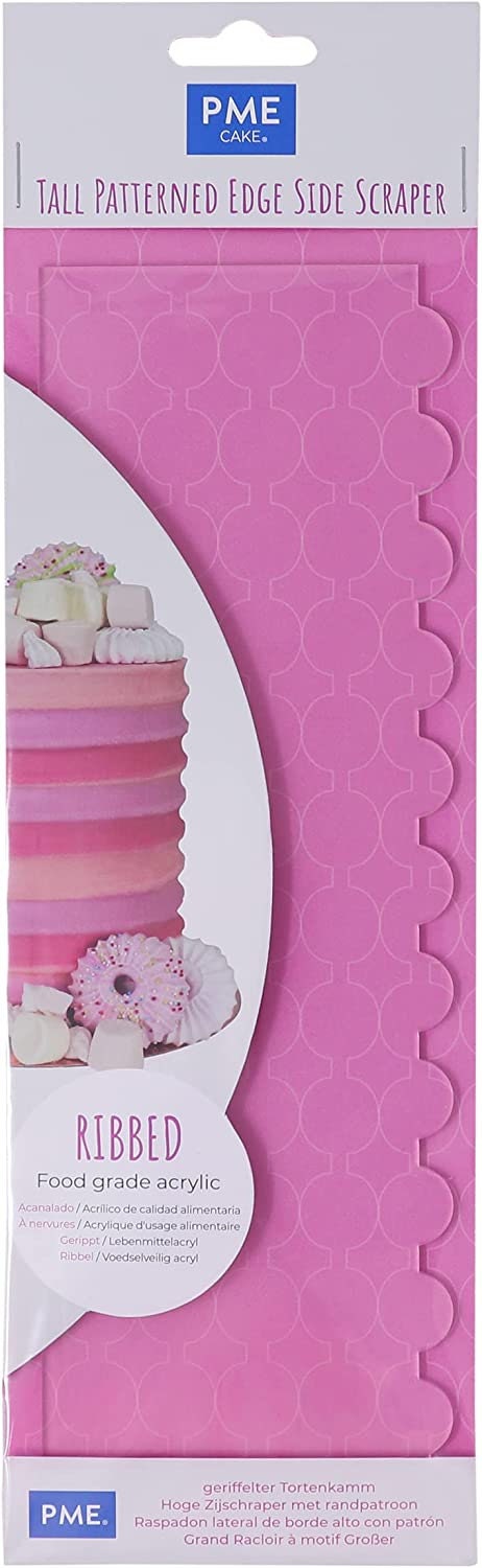 PME Ribbed Tall Patterned Edge Side Scraper - Etsy